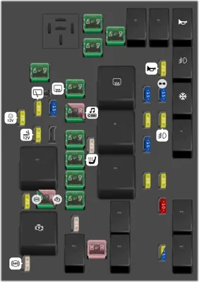 Diagrama de fusibles Chrysler Caravan 2000 4ta-Gen_gen-G4 - Opinautos