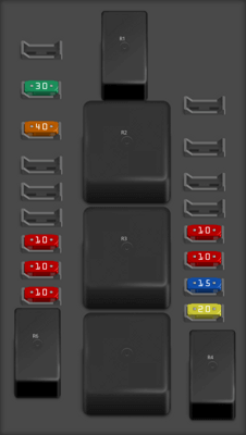 Diagrama de fusibles Dongfeng AX4 2017 - Opinautos