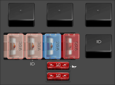 Diagrama de fusibles Hyundai Excel 1999 - Opinautos