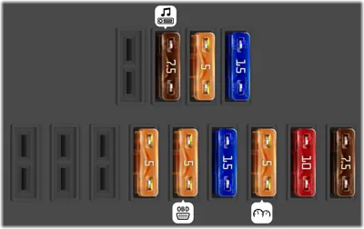 Diagrama de fusibles Mercedes Benz CLASE GL 2013 - Opinautos