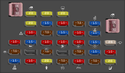 Diagrama de fusibles Suzuki Swift 2014 - Opinautos